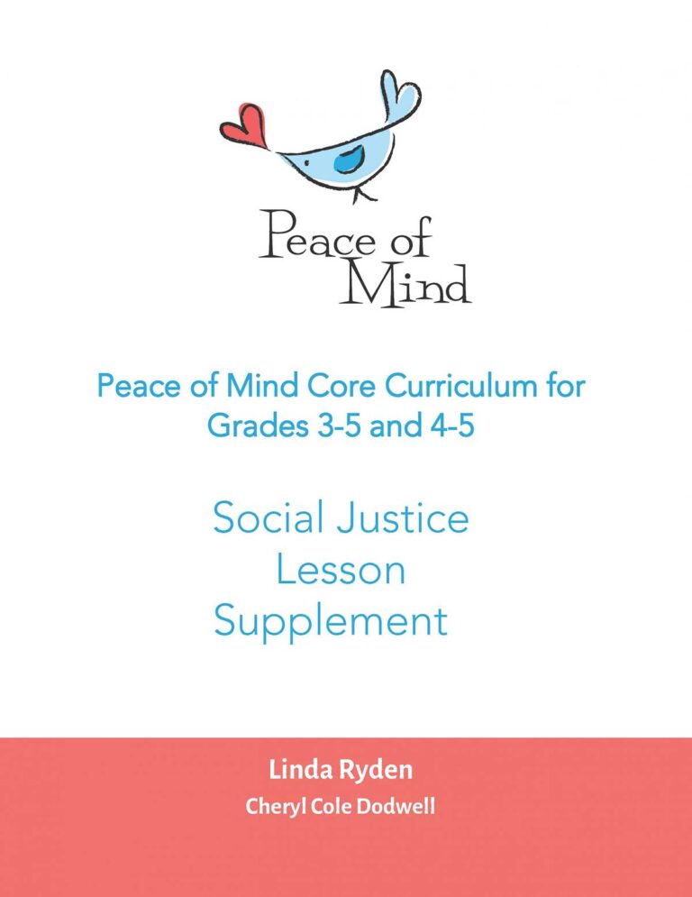 Social Justice Lesson Supplement for Grades 3-5 – Peace of Mind Program